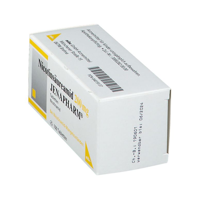 JENAPHARM® Nicotinsäureamid 200 mg 100 St - Shop Apotheke