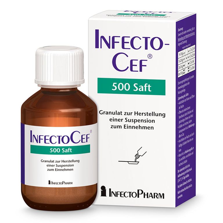 InfectoCef® 500 Saft 2x75 ml mit dem E-Rezept kaufen - Shop Apotheke