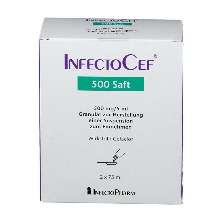 InfectoCef® 500 Saft 2x75 ml mit dem E-Rezept kaufen - Shop Apotheke