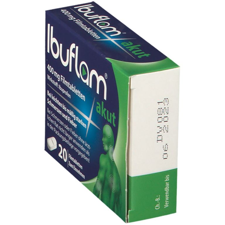 Ibuflam® akut: 400 mg Ibuprofen Schmerztabletten 20 St - Shop Apotheke