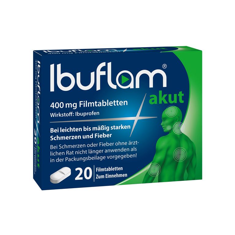 Ibuflam akut 400 mg Ibuprofen Schmerztabletten | Bei Schmerzen und ...