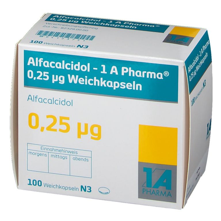Alfacalcidol - 1 A Pharma® 0,25 µg 100 St mit dem E-Rezept kaufen ...