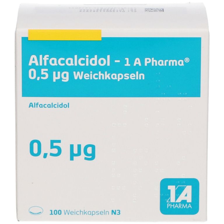 Alfacalcidol - 1 A Pharma® 0,5 µg 100 St mit dem E-Rezept kaufen - Shop ...