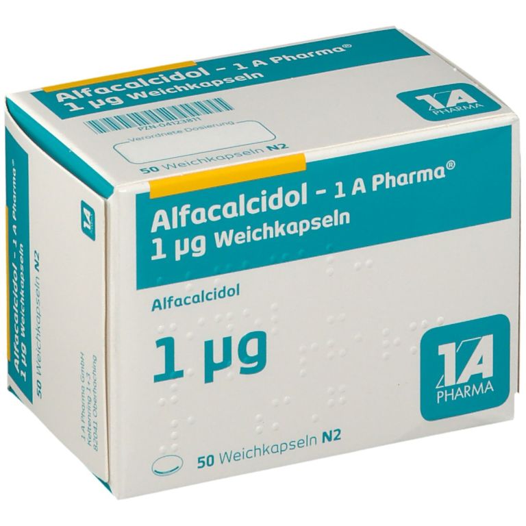 Alfacalcidol - 1 A Pharma® 1 µg 50 St mit dem E-Rezept kaufen - Shop ...