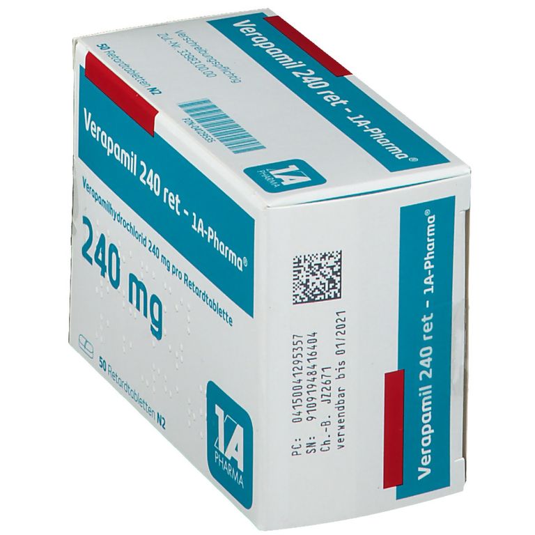Verapamil 240 1A Pharm 50 St mit dem E-Rezept kaufen - Shop Apotheke