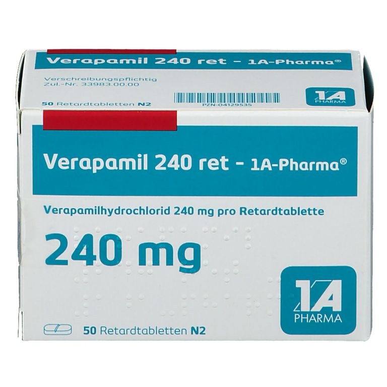 Verapamil 240 1A Pharm 50 St mit dem E-Rezept kaufen - Shop Apotheke