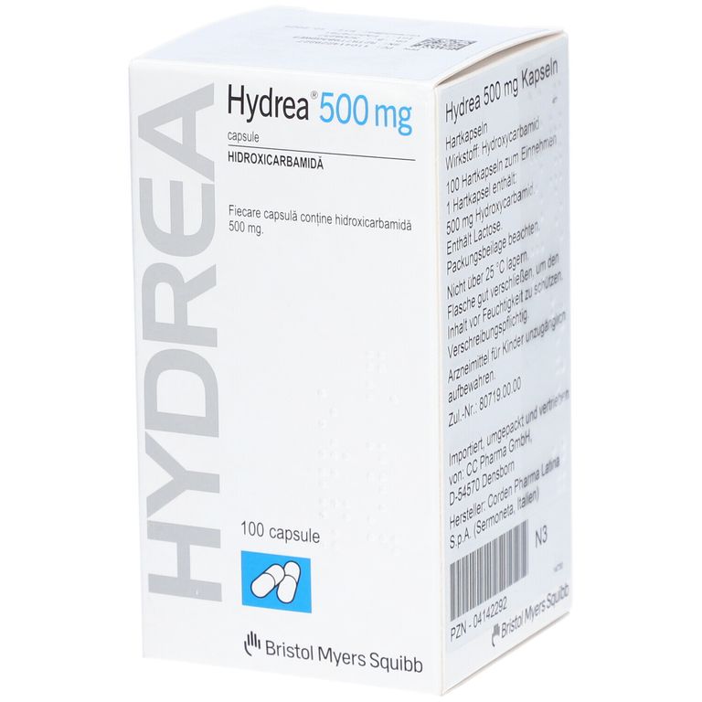 Hydrea® 500 mg 100 St mit dem E-Rezept kaufen - Shop Apotheke