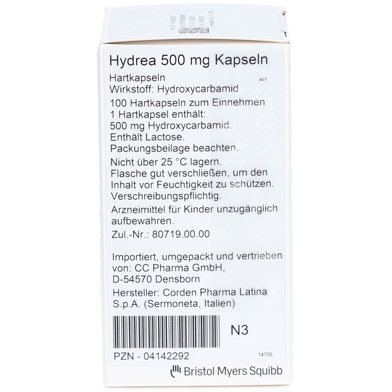 Hydrea® 500 mg 100 St mit dem E-Rezept kaufen - Shop Apotheke