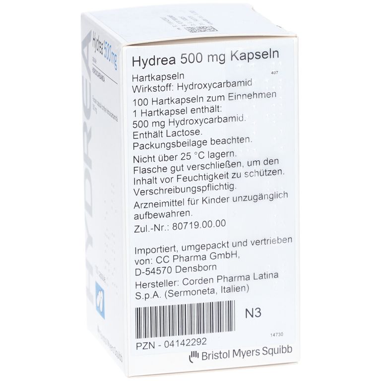 Hydrea® 500 mg 100 St mit dem E-Rezept kaufen - Shop Apotheke