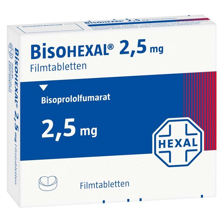 BisoHEXAL® 2,5 mg 100 St mit dem E-Rezept kaufen - Shop Apotheke