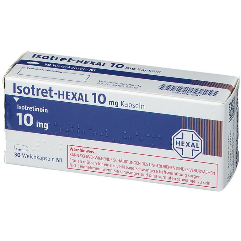 Isotret-HEXAL 10 mg 30 St mit dem E-Rezept kaufen - Shop Apotheke