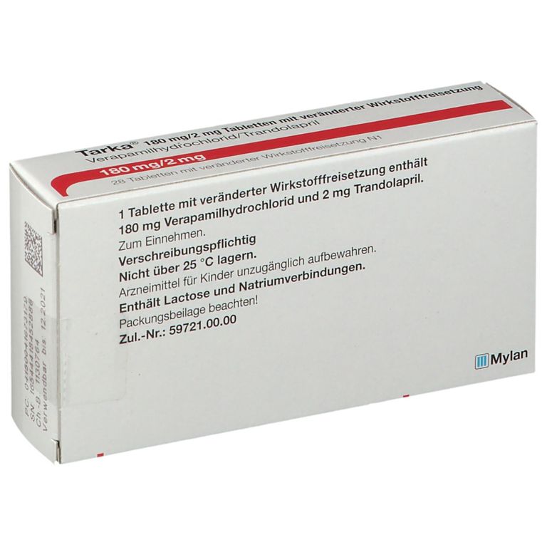 Tarka® 180 mg/2 mg 28 St mit dem E-Rezept kaufen - Shop Apotheke