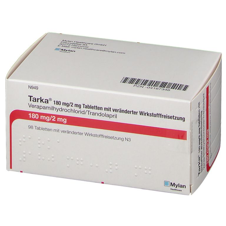 Tarka® 180 mg/2 mg 98 St mit dem E-Rezept kaufen - Shop Apotheke