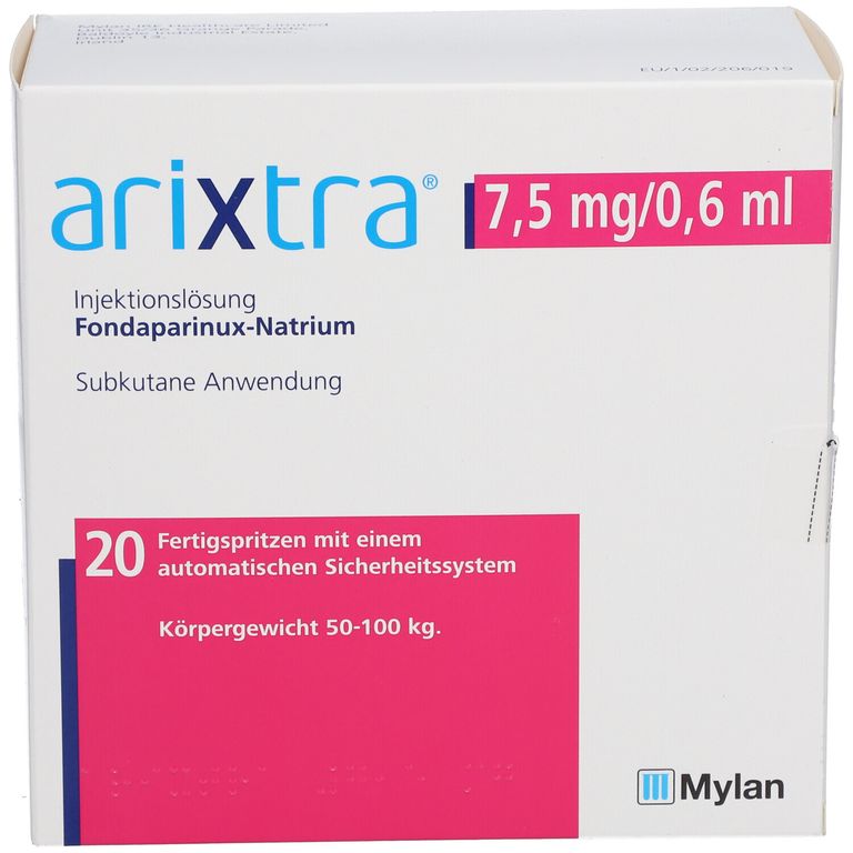 arixtra® 7,5 mg/0,6 ml 20x0,6 ml mit dem E-Rezept kaufen - Shop Apotheke