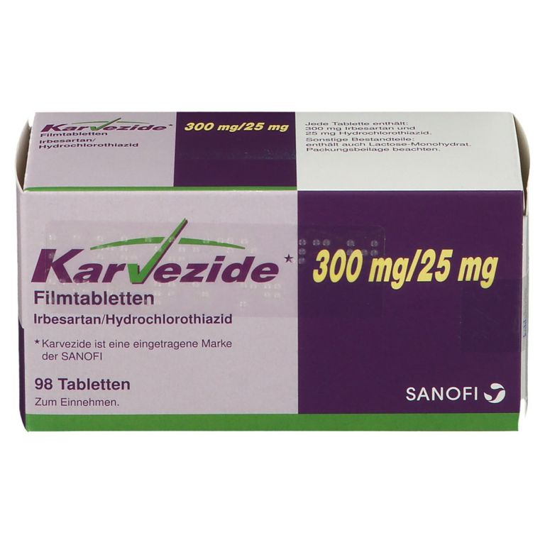 Karvezide 300 mg/25 mg 98 St mit dem E-Rezept kaufen - Shop Apotheke