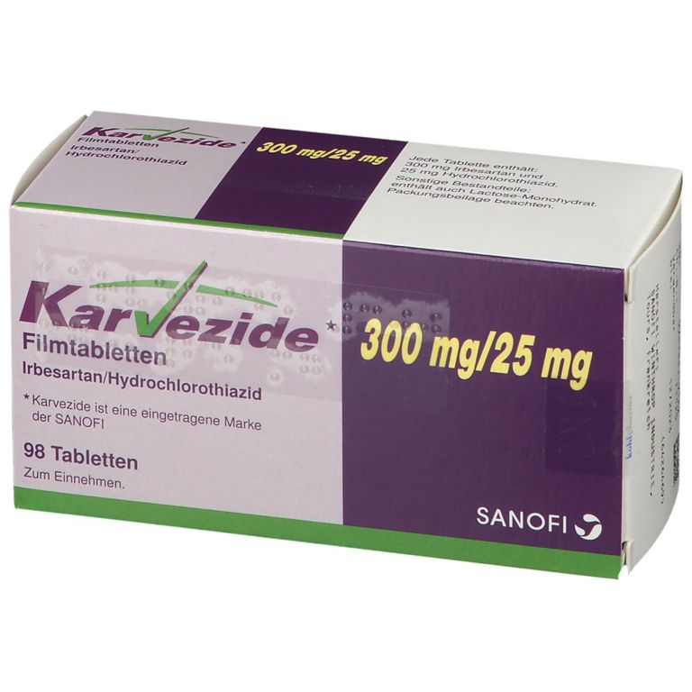 Karvezide 300 mg/25 mg 98 St mit dem E-Rezept kaufen - Shop Apotheke