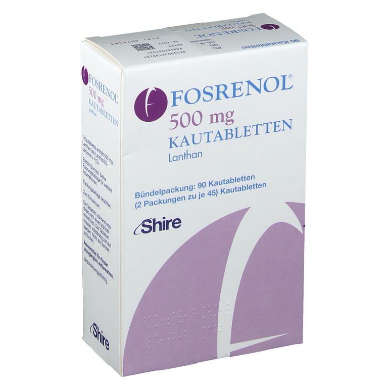 Fosrenol® 500 mg 90 St mit dem E-Rezept kaufen - Shop Apotheke
