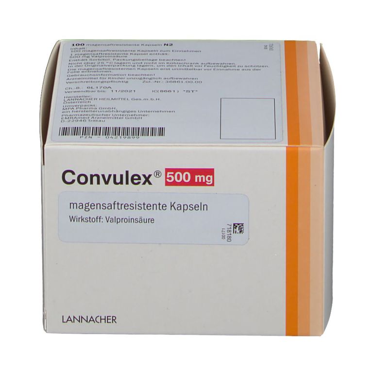 Convulex® 500 mg 100 St mit dem E-Rezept kaufen - Shop Apotheke