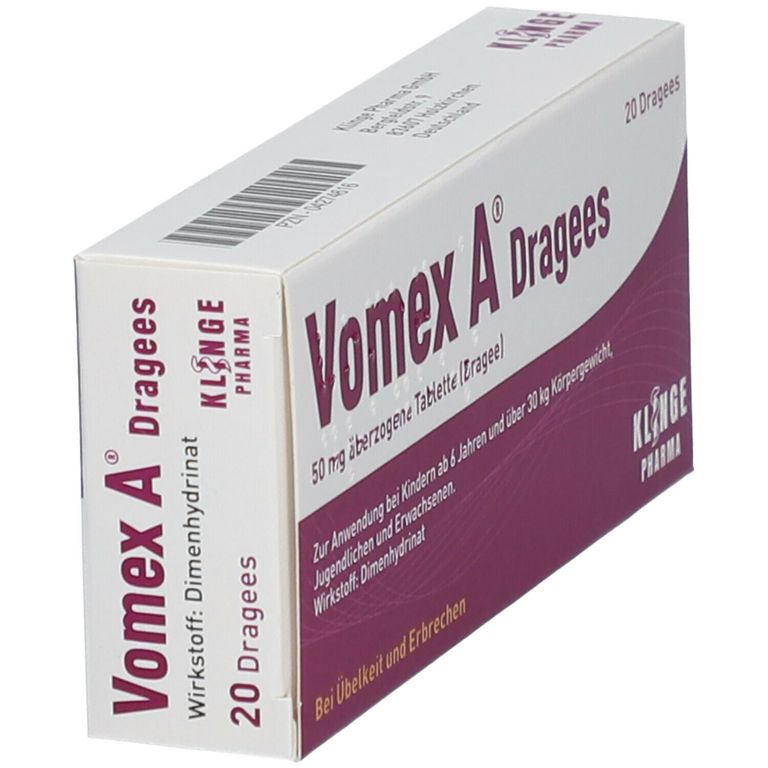 Vomex A® Dragees 20 St - Shop Apotheke