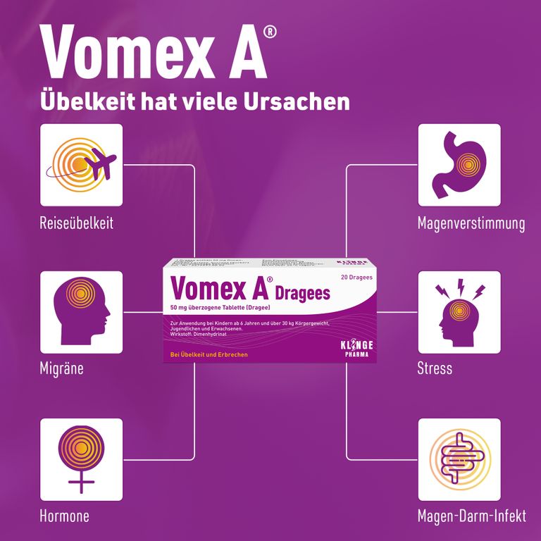 Vomex A® Dragees 20 St - Shop Apotheke