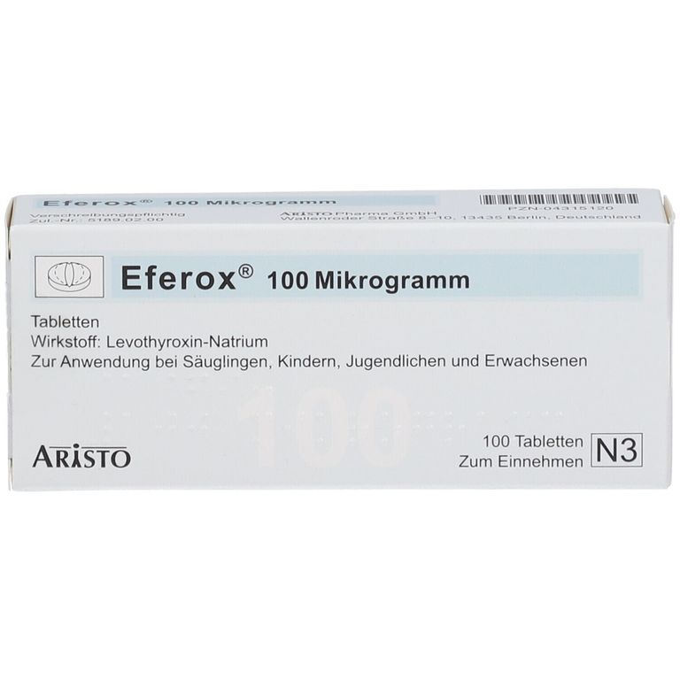 Eferox® 100 µg 100 St mit dem E-Rezept kaufen - Shop Apotheke