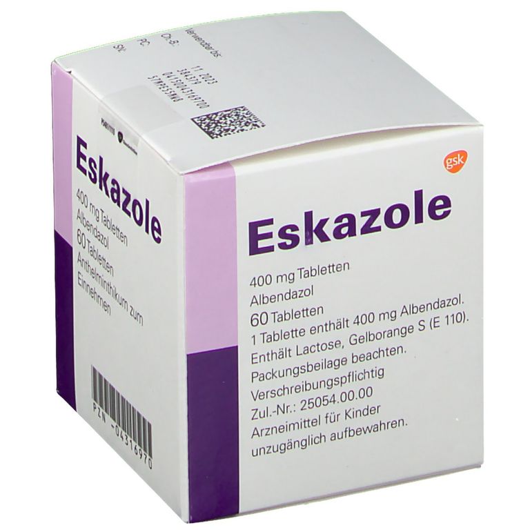 Eskazole 400 mg 60 St mit dem E-Rezept kaufen - Shop Apotheke