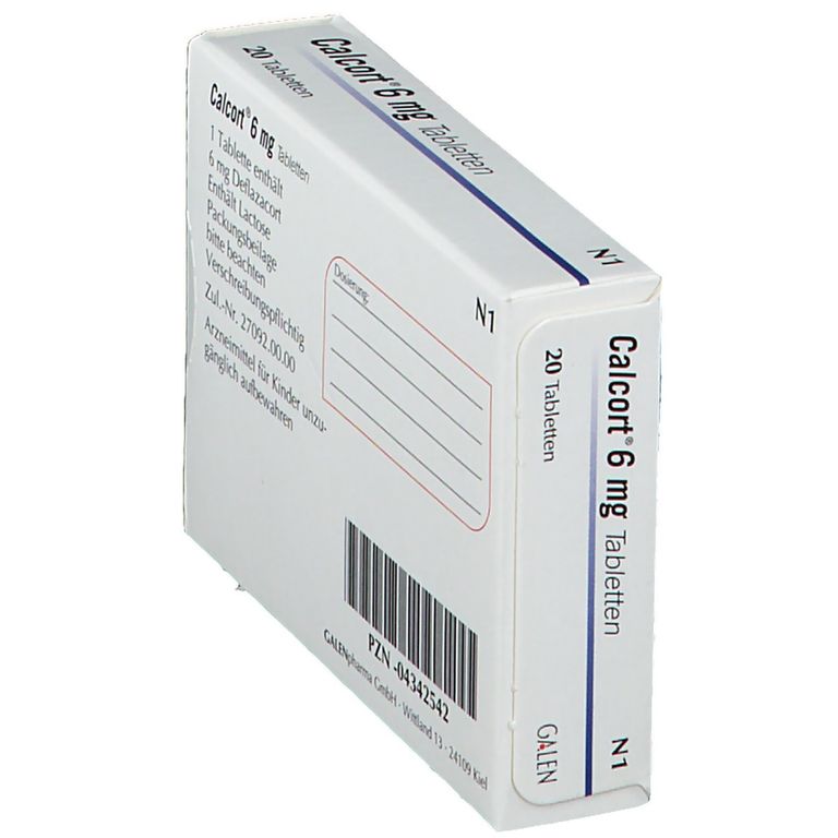 Calcort® 6 mg 20 St mit dem E-Rezept kaufen - Shop Apotheke