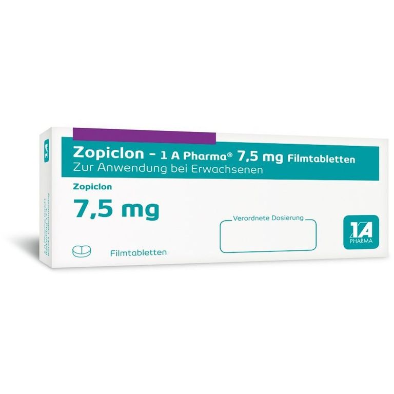 Zopiclon 1A Pharma® 7.5Mg 20 St mit dem E-Rezept kaufen - Shop Apotheke