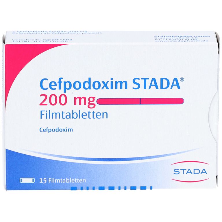 Cefpodoxim STADA® 200 mg 15 St mit dem E-Rezept kaufen - Shop Apotheke
