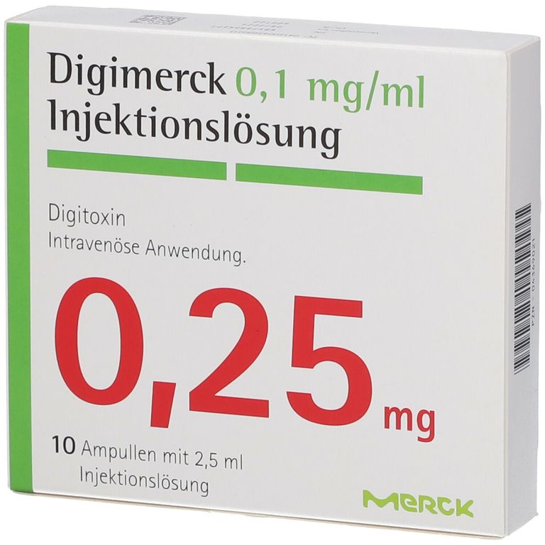 Digimerck® 0,1 mg/ml 10x2,5 ml mit dem E-Rezept kaufen - Shop Apotheke