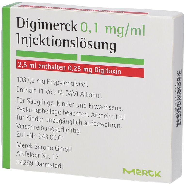 Digimerck® 0,1 mg/ml 10x2,5 ml mit dem E-Rezept kaufen - Shop Apotheke