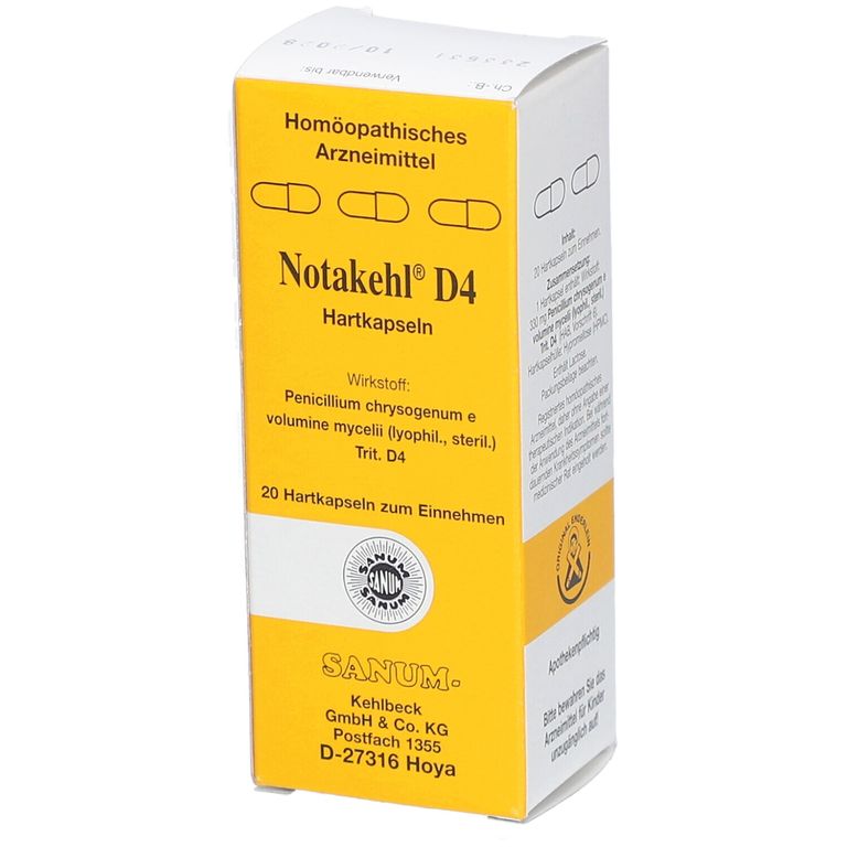 Notakehl® D4 Kapseln 20 St - Shop Apotheke