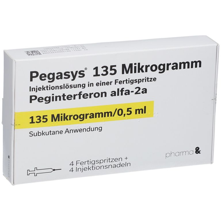 Pegasys® 135 Mikrogramm 4 St mit dem E-Rezept kaufen - Shop Apotheke