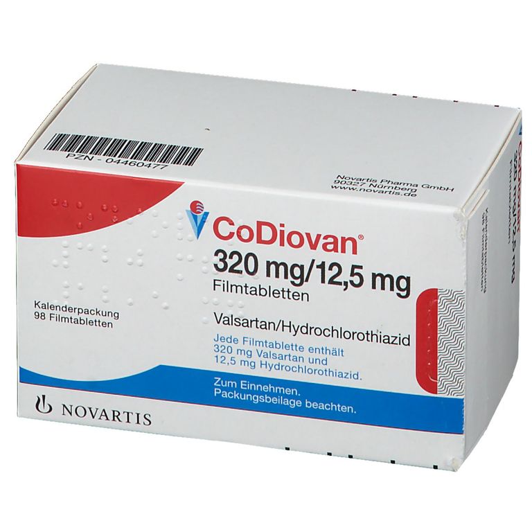 CoDiovan® 320 mg/12,5 mg 98 St mit dem E-Rezept kaufen - Shop Apotheke