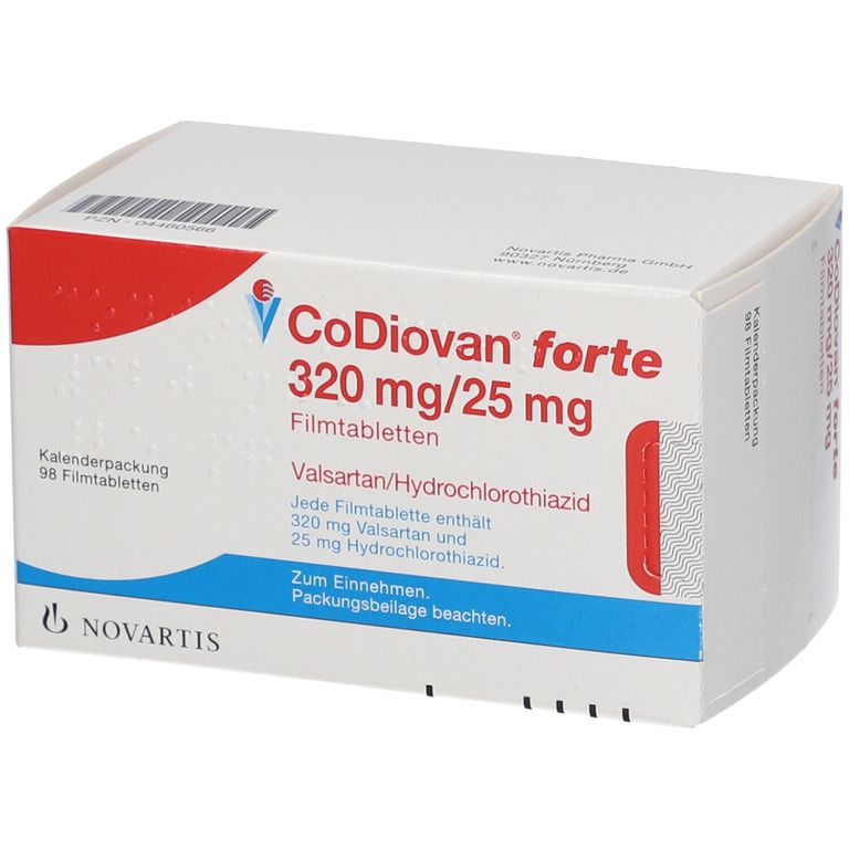 CoDiovan® Forte 320 mg/25 mg 98 St mit dem E-Rezept kaufen - Shop Apotheke