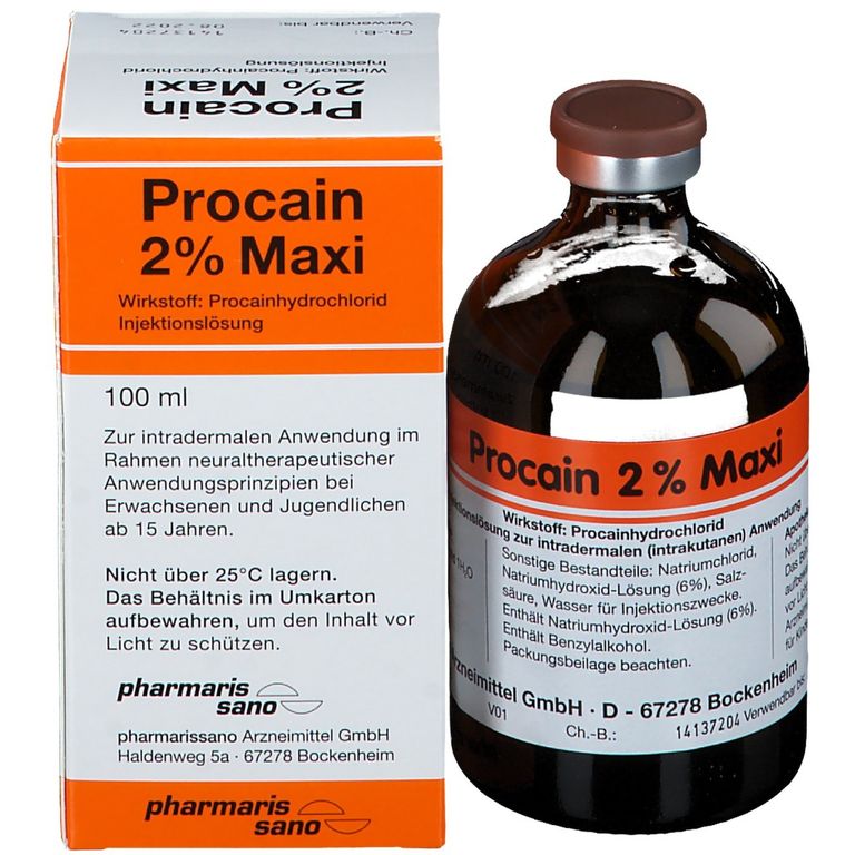 Procain 2% Maxi Injektionsflaschen 100 ml - Shop Apotheke