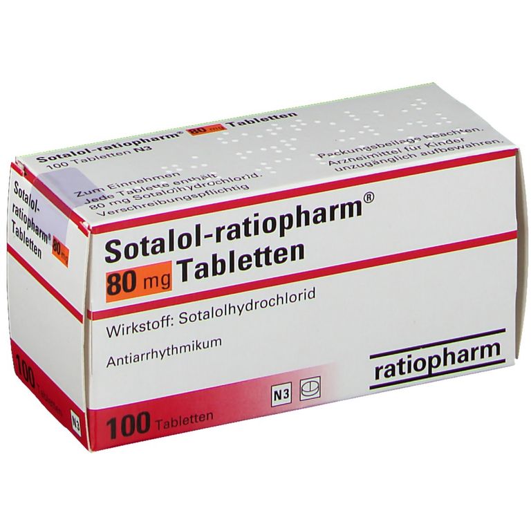 Sotalol-ratiopharm® 80 mg 100 St mit dem E-Rezept kaufen - Shop Apotheke