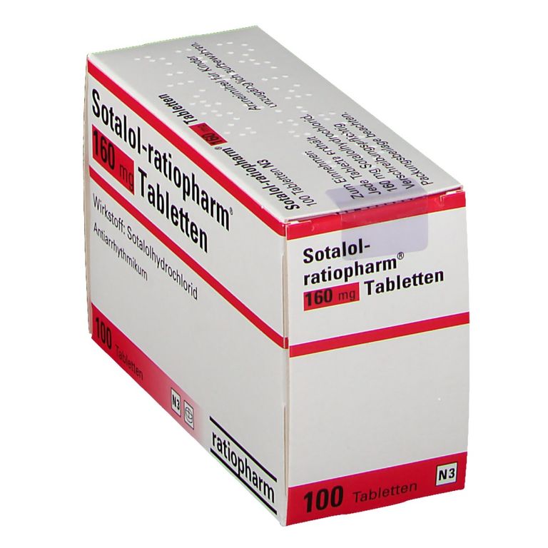 Sotalol-ratiopharm® 160 mg 100 St mit dem E-Rezept kaufen - Shop Apotheke