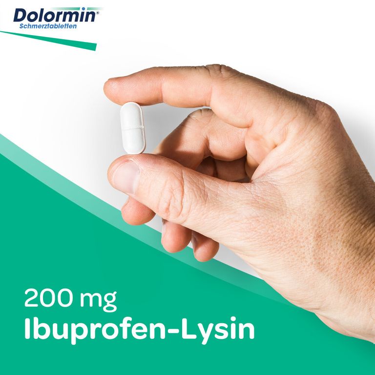 Dolormin Schmerztabletten mit 200 mg Ibuprofen bei Schmerzen und Fieber ...
