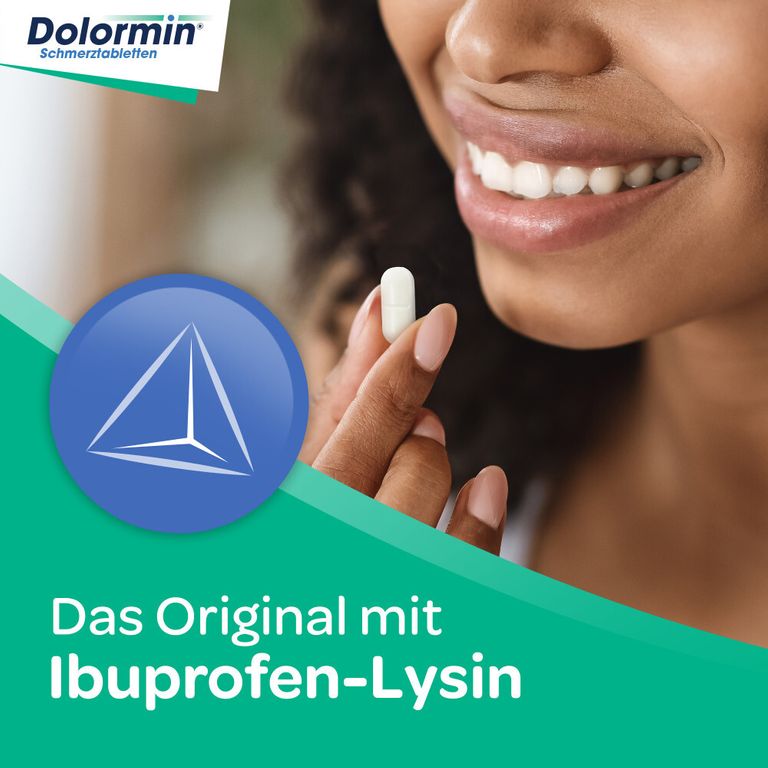 Dolormin Schmerztabletten mit 200 mg Ibuprofen bei Schmerzen und Fieber ...
