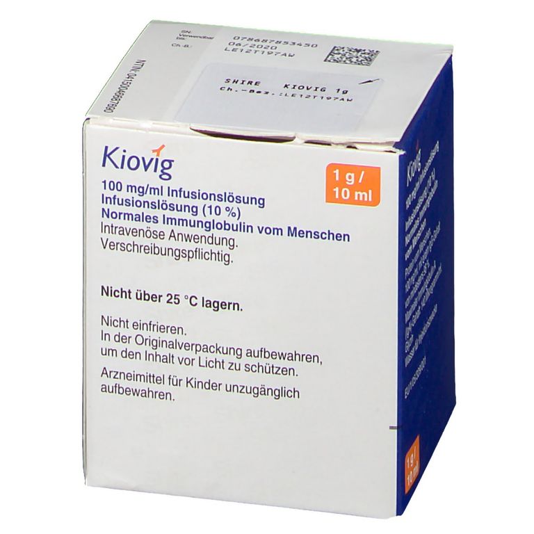 Kiovig 100 mg/ml 10 ml mit dem E-Rezept kaufen - Shop Apotheke