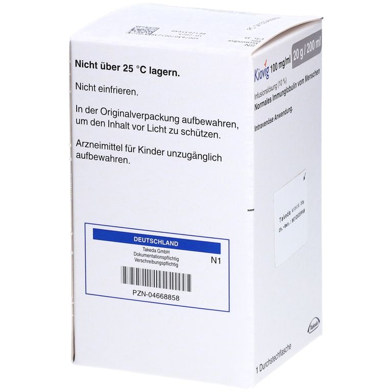 Kiovig 100 mg/ml 200 ml mit dem E-Rezept kaufen - Shop Apotheke