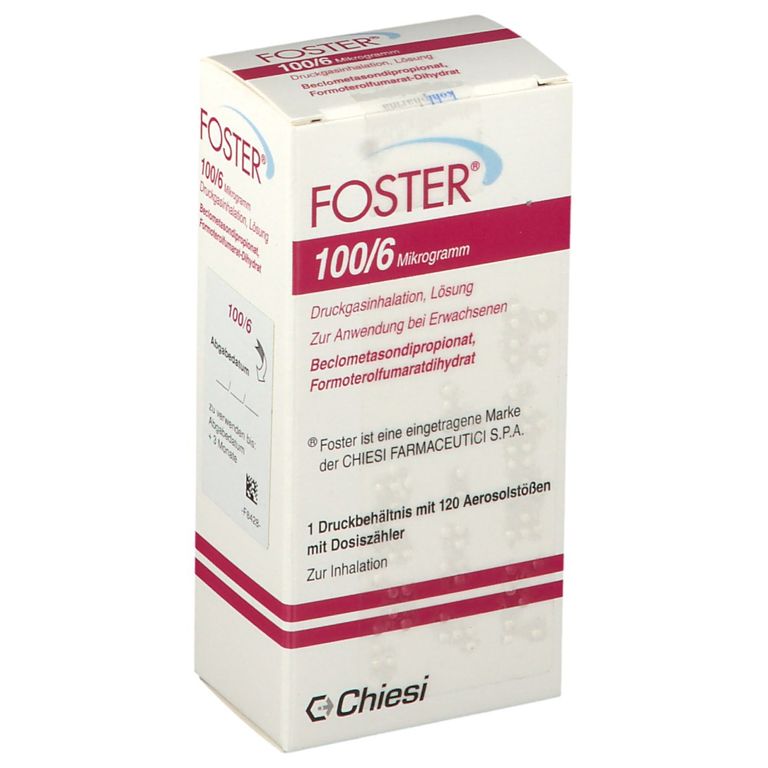 FOSTER® 100/6 µg 120 Hub Dosieraerosol 1 St mit dem E-Rezept kaufen ...