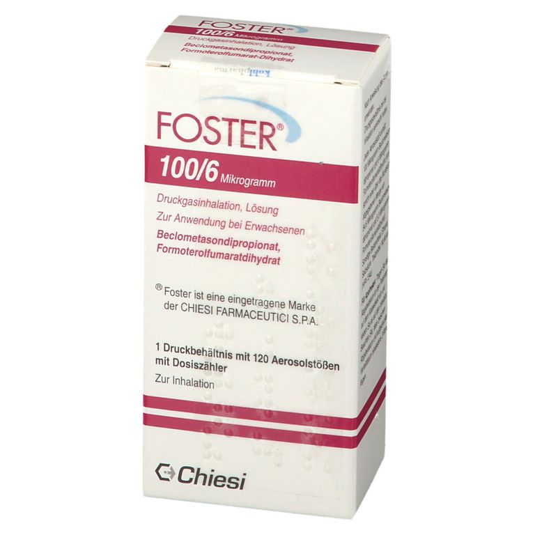 FOSTER® 100/6 µg 120 Hub Dosieraerosol 1 St mit dem E-Rezept kaufen ...