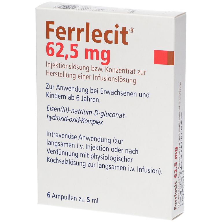 Ferrlecit 62,5 mg 6x5 ml - shop-apotheke.com