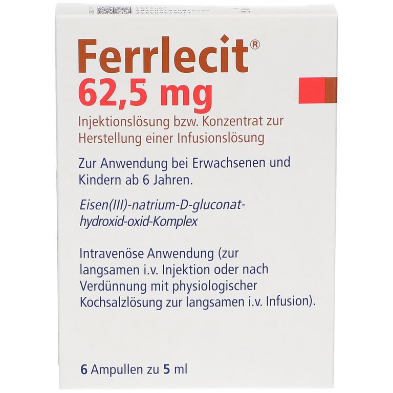 Ferrlecit 62,5 mg 6x5 ml - shop-apotheke.com