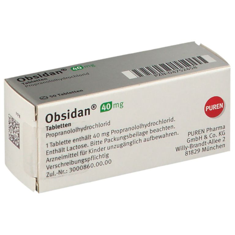 Obsidan® 40 mg 50 St mit dem E-Rezept kaufen - Shop Apotheke