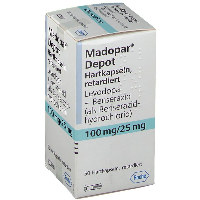 Madopar® Depot 100 mg/25 mg 50 St mit dem E-Rezept kaufen - Shop Apotheke
