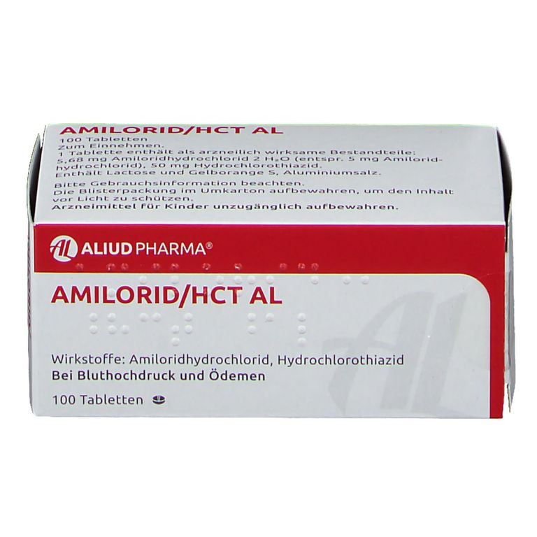 Amilorid/HCT AL 100 St mit dem E-Rezept kaufen - Shop Apotheke