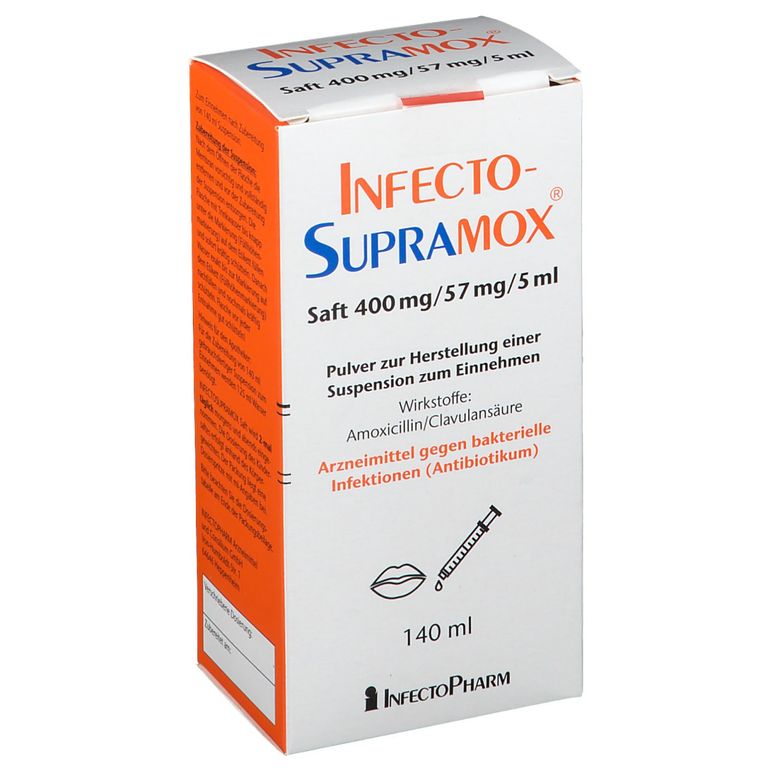 InfectoSupramox® 400 mg/57 mg/5 ml 140 ml mit dem E-Rezept kaufen ...
